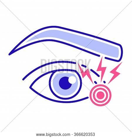 Acute Eye Pain Color Vector & Photo (Free Trial) | Bigstock