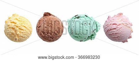 Four Ice Cream Scoops Image & Photo (Free Trial) | Bigstock