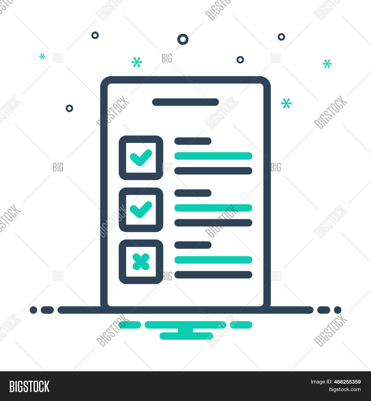 Mix Icon Checklist Image & Photo (Free Trial) | Bigstock