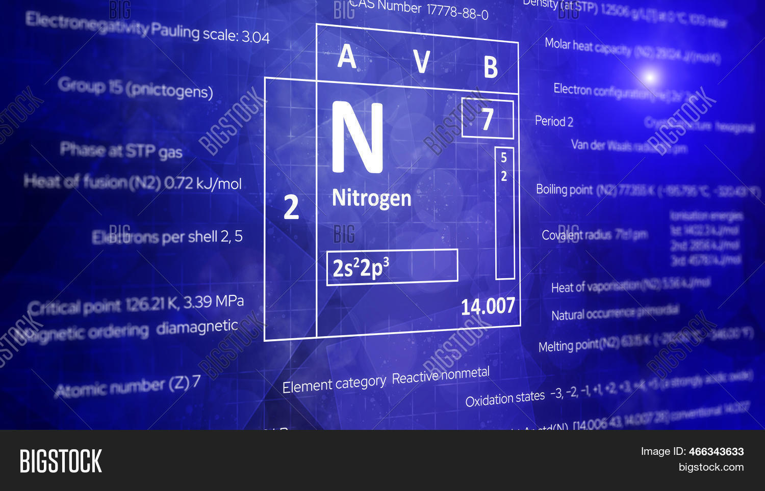 Elemental Nitrogen Image & Photo (Free Trial) | Bigstock