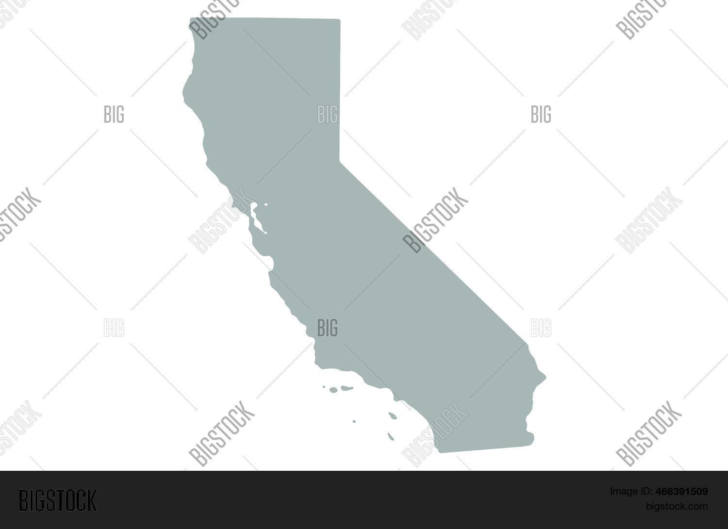 Map California Vector Vector & Photo (Free Trial) | Bigstock