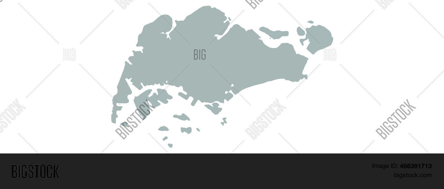 Map Singapore Vector Vector & Photo (Free Trial) | Bigstock