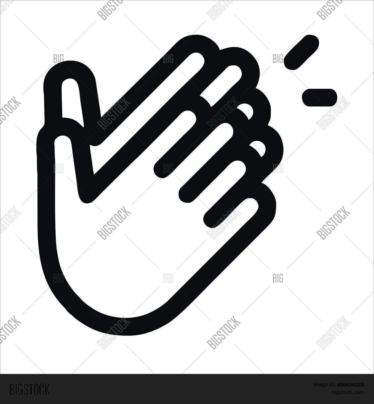 Clapping Hands Icon. Vector & Photo (Free Trial) | Bigstock