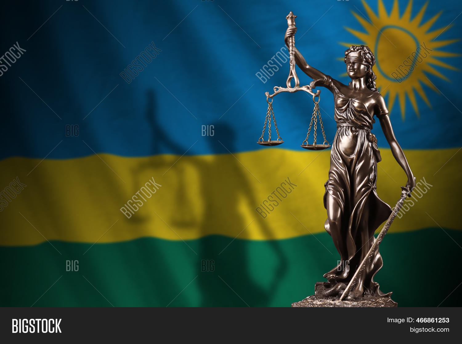 Rwanda Flag Statue Image & Photo (Free Trial) | Bigstock