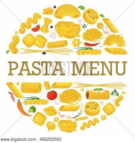 Pasta Frame Vector Vector & Photo (Free Trial) | Bigstock