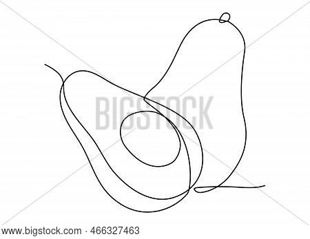 Two Avocados Vector & Photo (Free Trial) | Bigstock