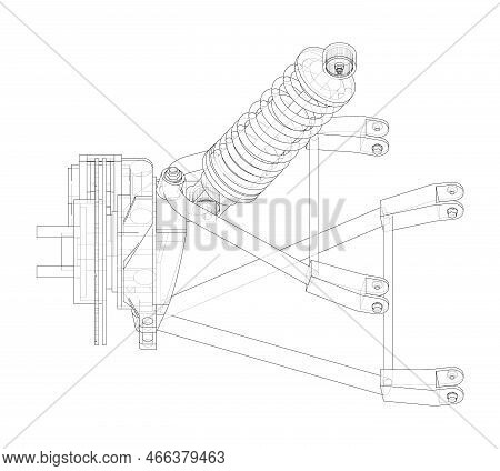 Car Suspension Shock Vector & Photo (Free Trial) | Bigstock