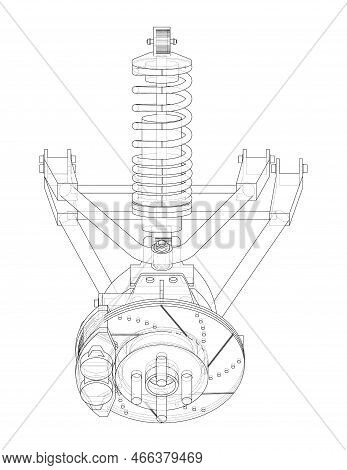 Car Suspension Shock Vector & Photo (Free Trial) | Bigstock