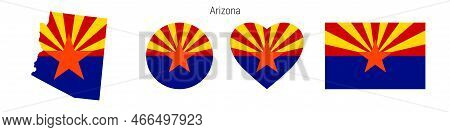 Arizona Flag Icon Set Vector & Photo (Free Trial) | Bigstock
