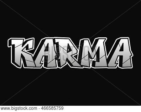 Karma Word Trippy Vector & Photo (Free Trial) | Bigstock