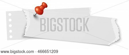 Paper Pieces Pinned Vector & Photo (Free Trial) | Bigstock