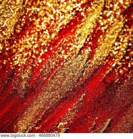 Painted Red Gold Image & Photo (Free Trial) | Bigstock