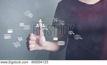 Person Touching Screen Image & Photo (Free Trial) | Bigstock