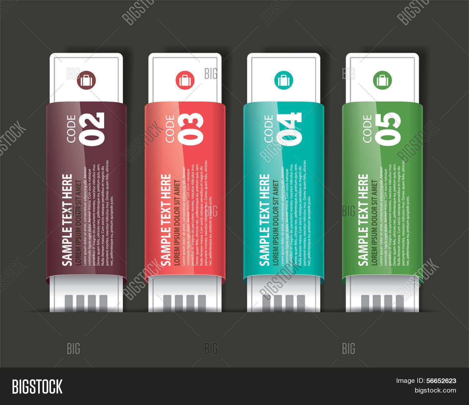 Set Paper Tag Labels Vector & Photo (Free Trial) | Bigstock