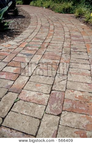 Curved Brick Path Image & Photo (Free Trial) | Bigstock
