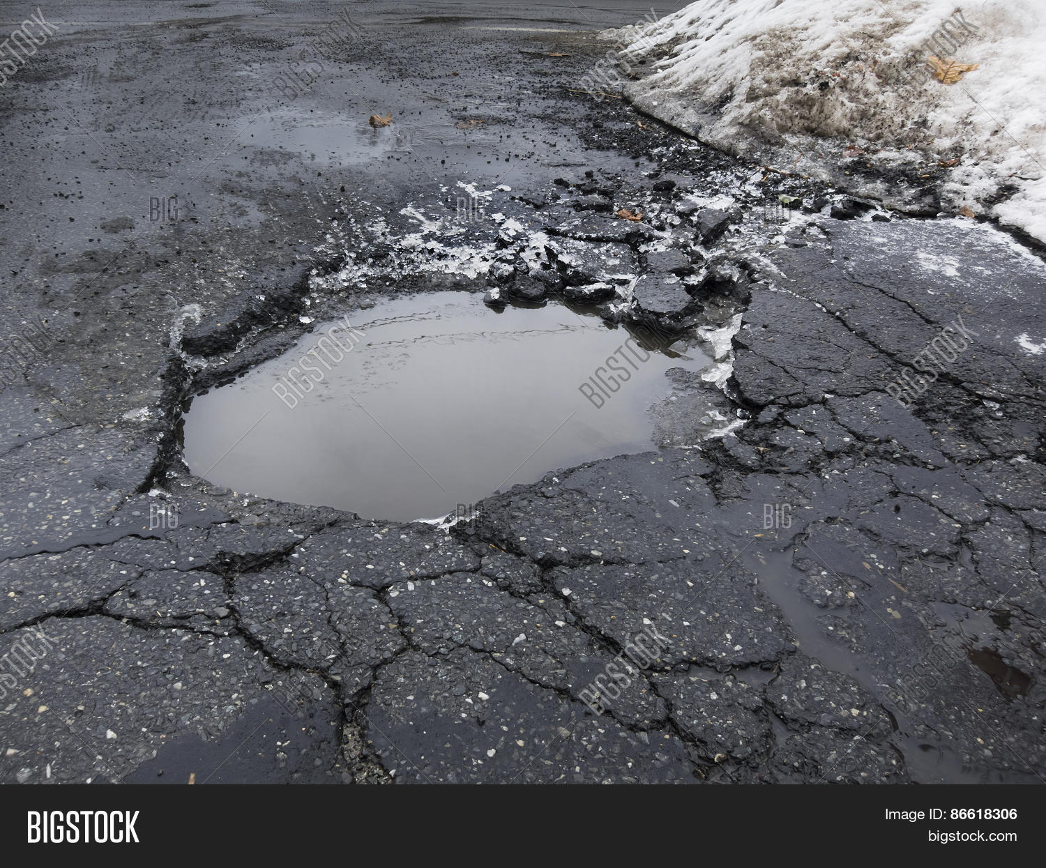 Big Pothole Road Image & Photo (Free Trial) | Bigstock