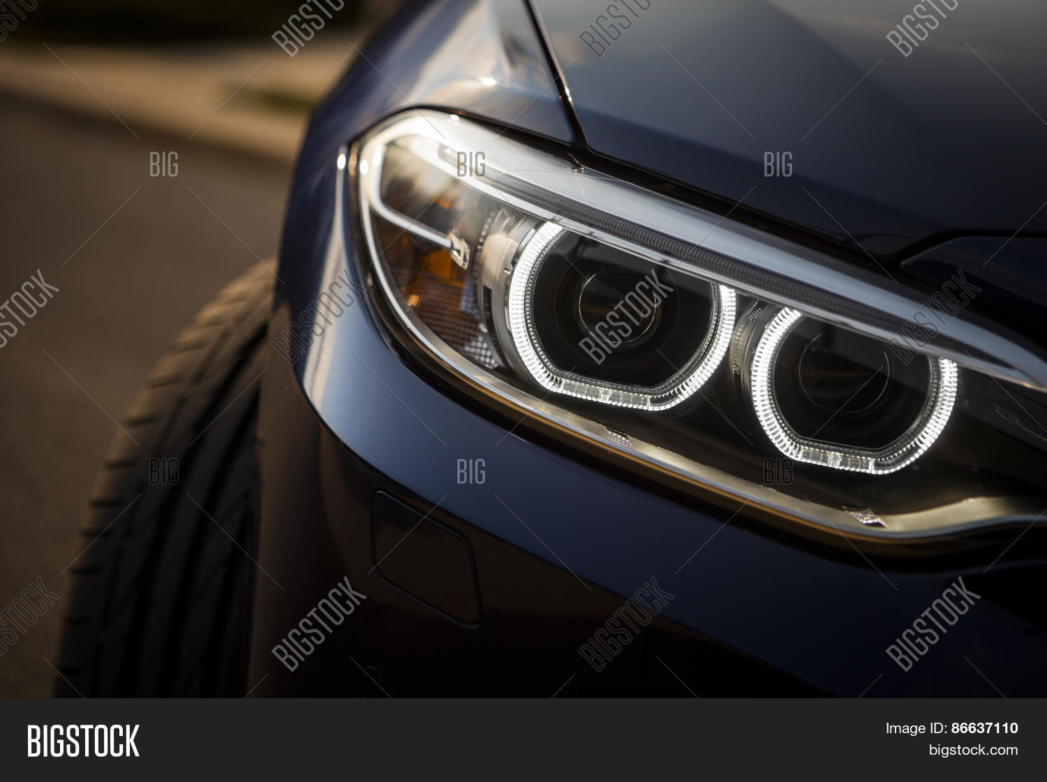 Car Led Headlight Image & Photo (Free Trial) | Bigstock