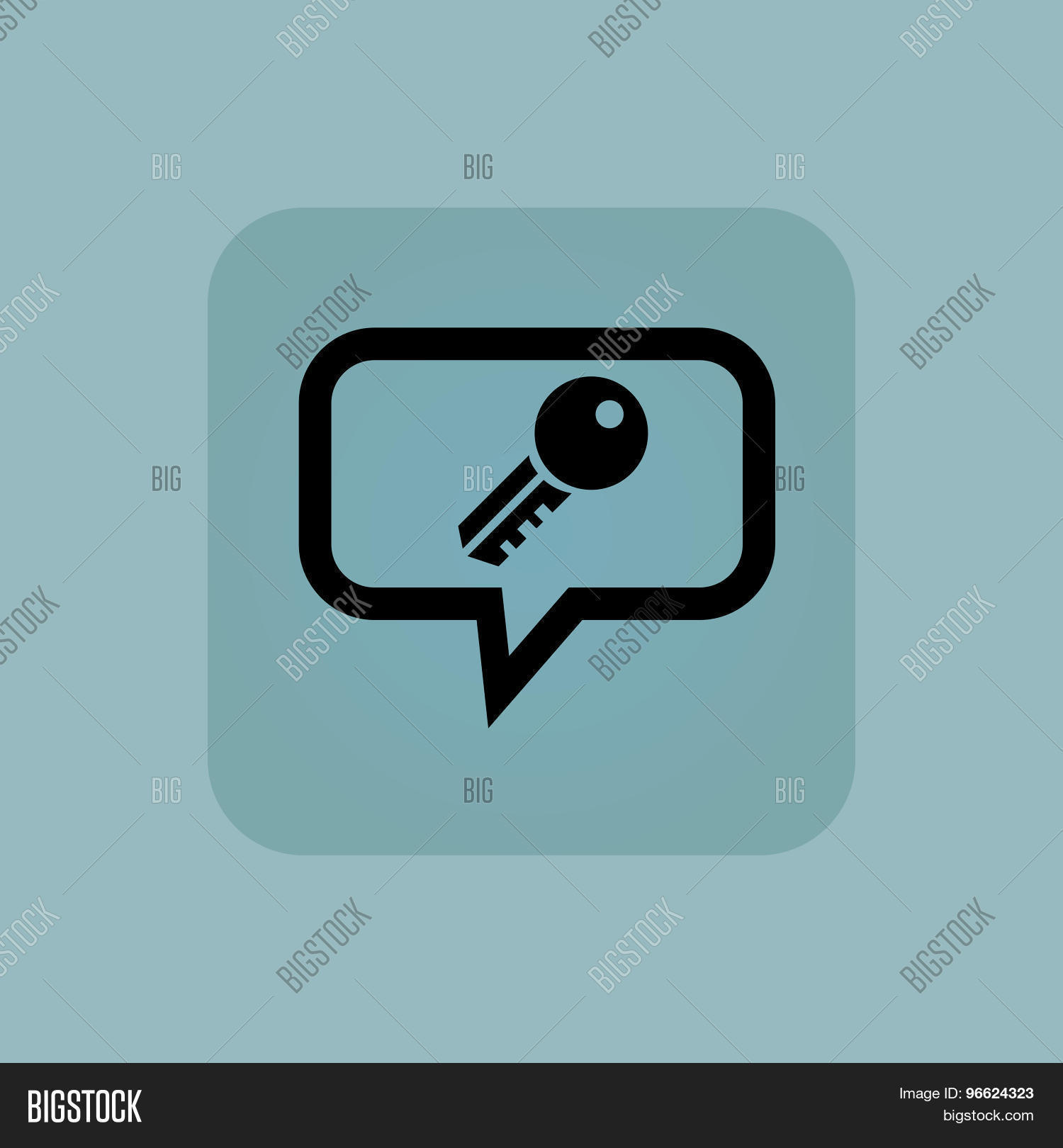 Pale Blue Key Message Vector & Photo (Free Trial) | Bigstock