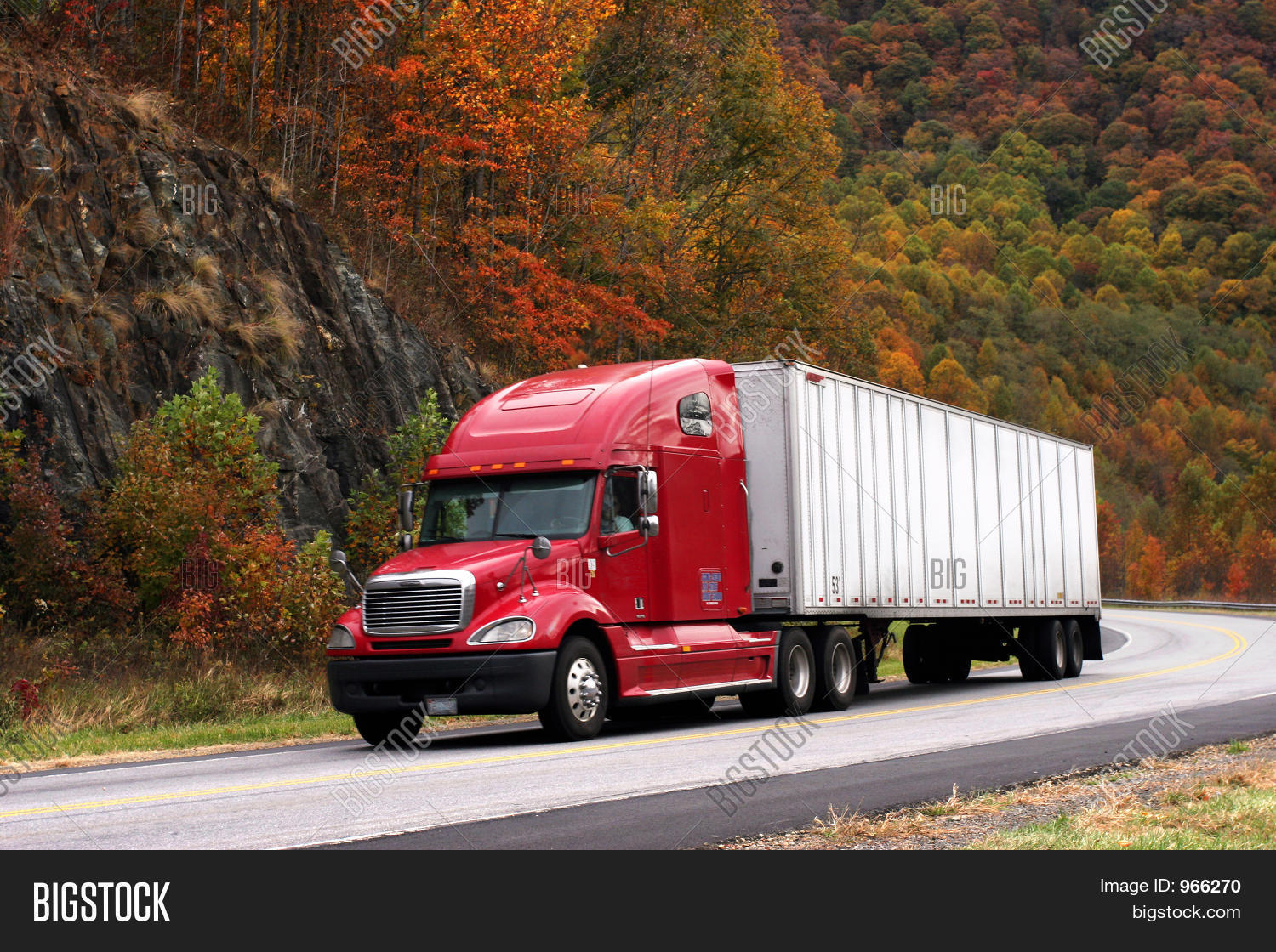 Trucking Autumn Image & Photo (Free Trial) | Bigstock
