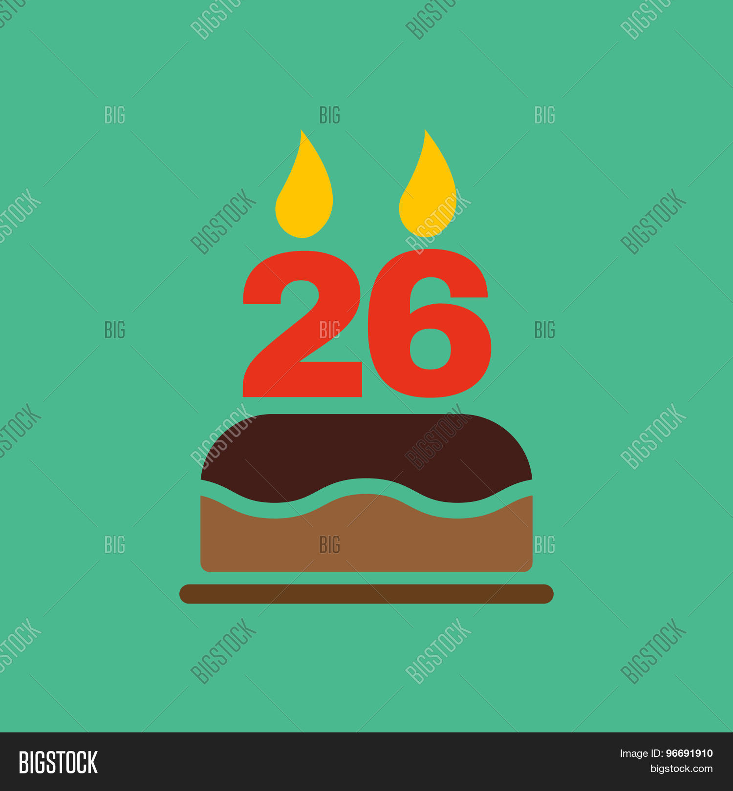 Birthday Cake Candles Vector & Photo (Free Trial) | Bigstock