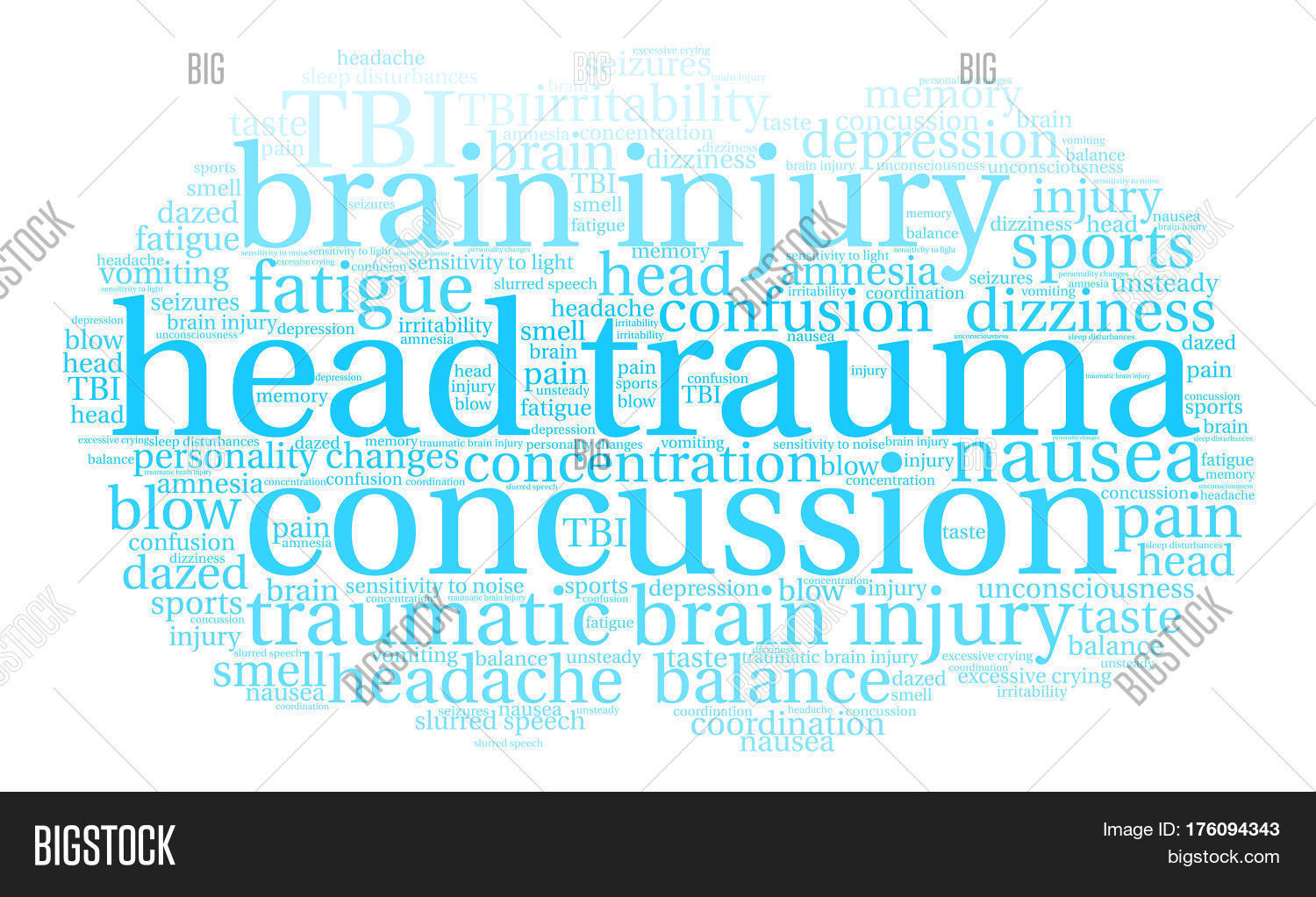 Head Trauma Word Vector & Photo (Free Trial) | Bigstock