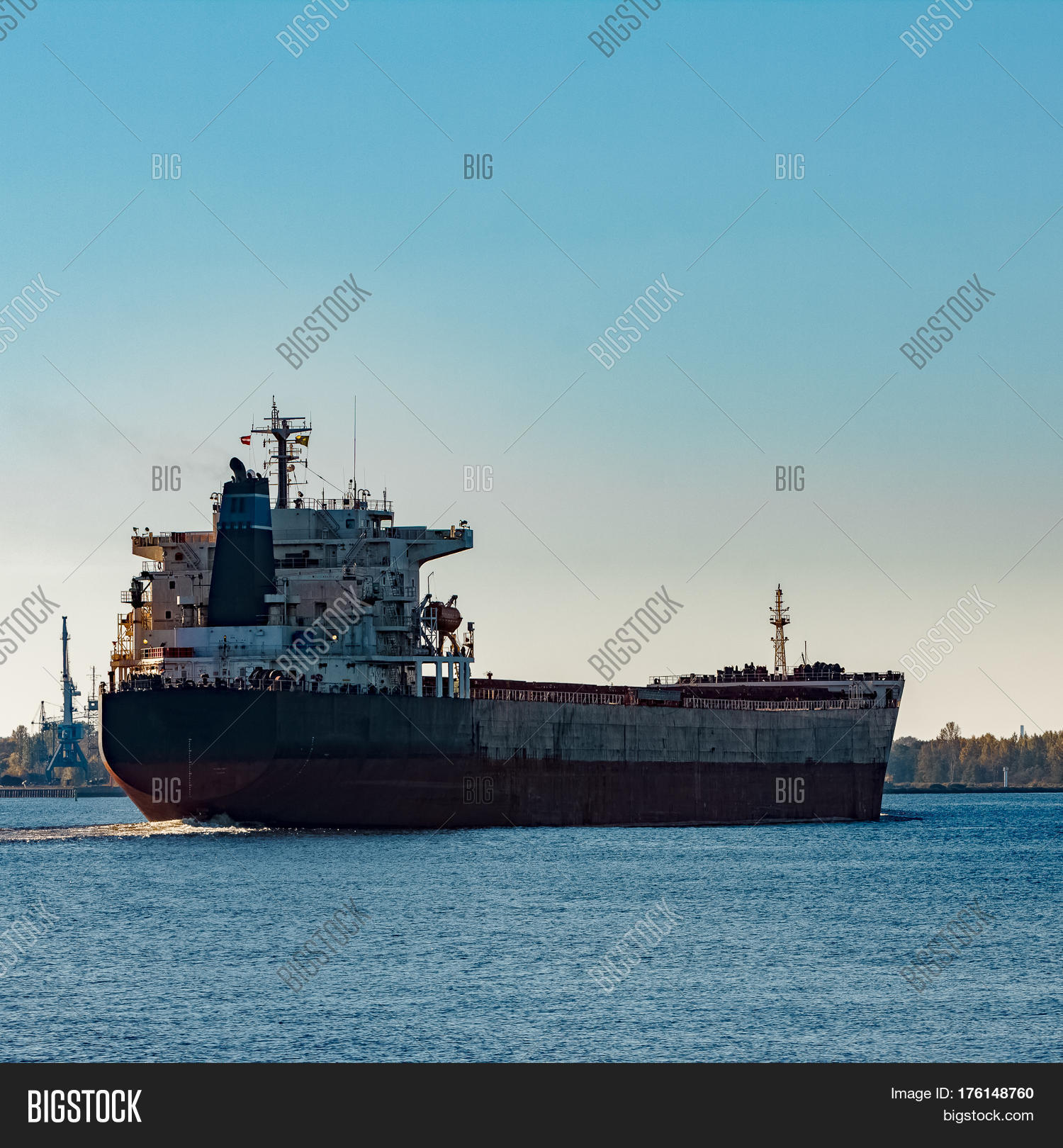 Black Cargo Ship Image & Photo (Free Trial) | Bigstock