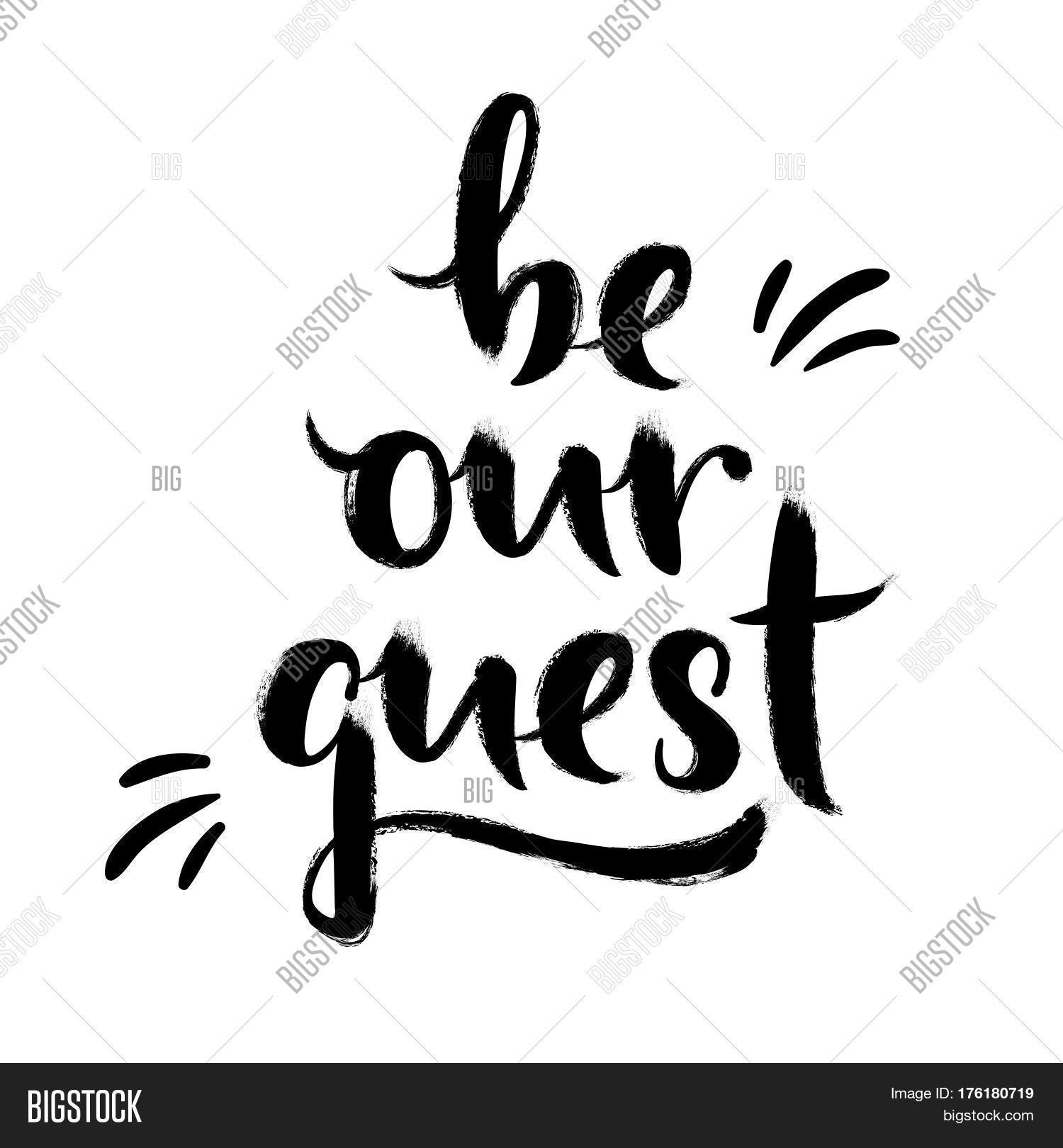 Be Our Guest Vector & Photo (Free Trial) | Bigstock