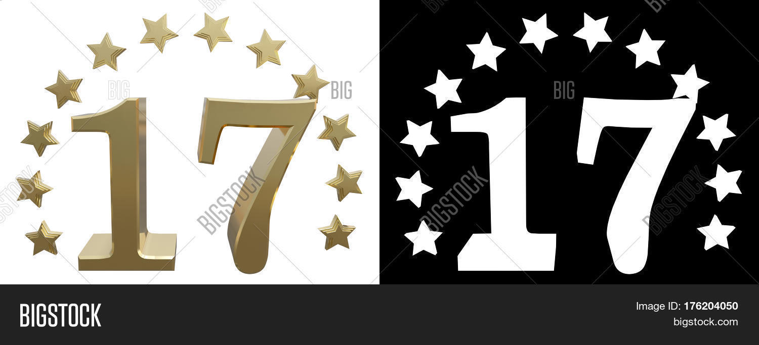 Gold Number Seventeen Image & Photo (Free Trial) | Bigstock
