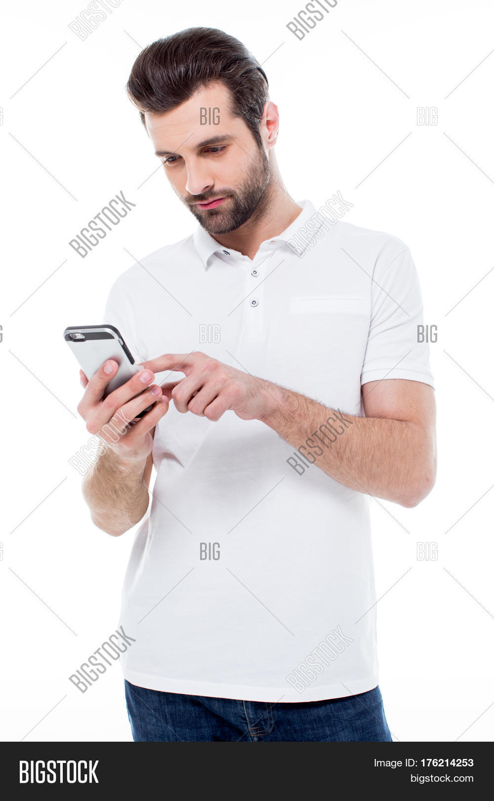 Man Using Smartphone Image & Photo (Free Trial) | Bigstock