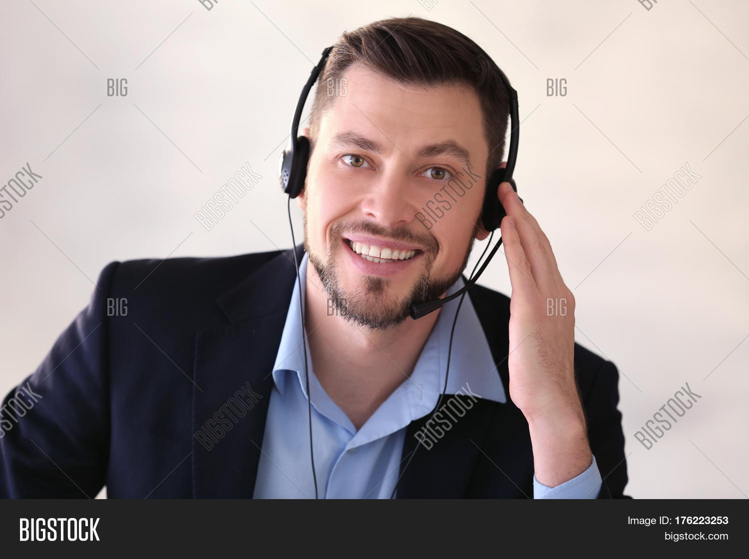 Young Man Headset Image & Photo (Free Trial) | Bigstock