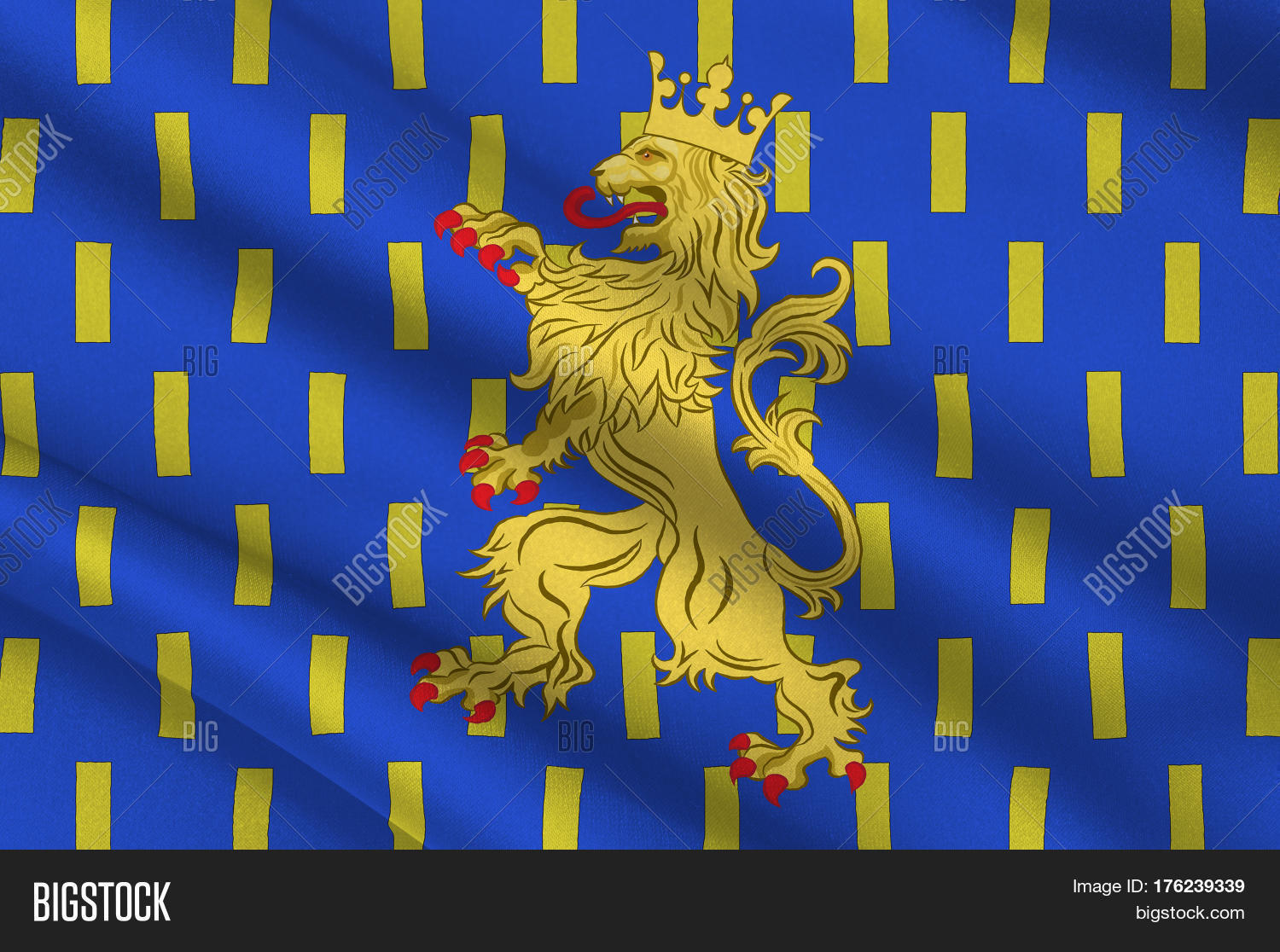 Flag Franche-Comte Image & Photo (Free Trial) | Bigstock