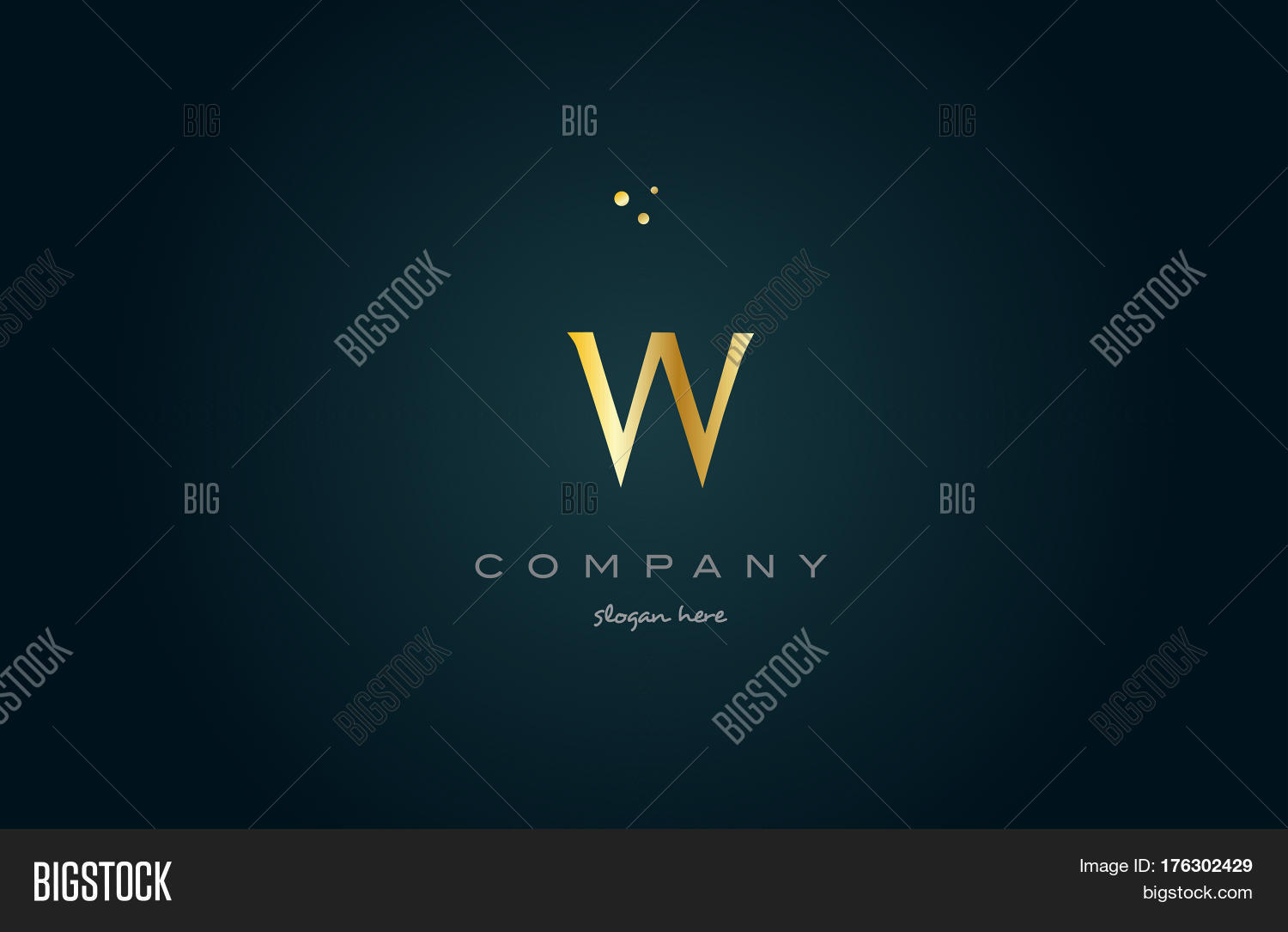 W Gold Golden Luxury Vector & Photo (Free Trial) | Bigstock
