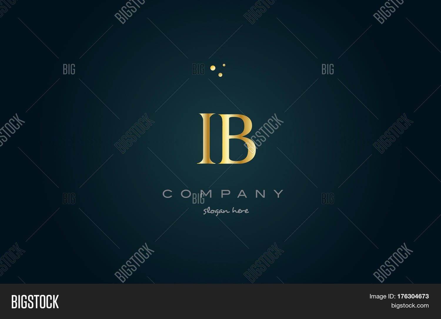 Ib B Gold Golden Vector & Photo (Free Trial) | Bigstock