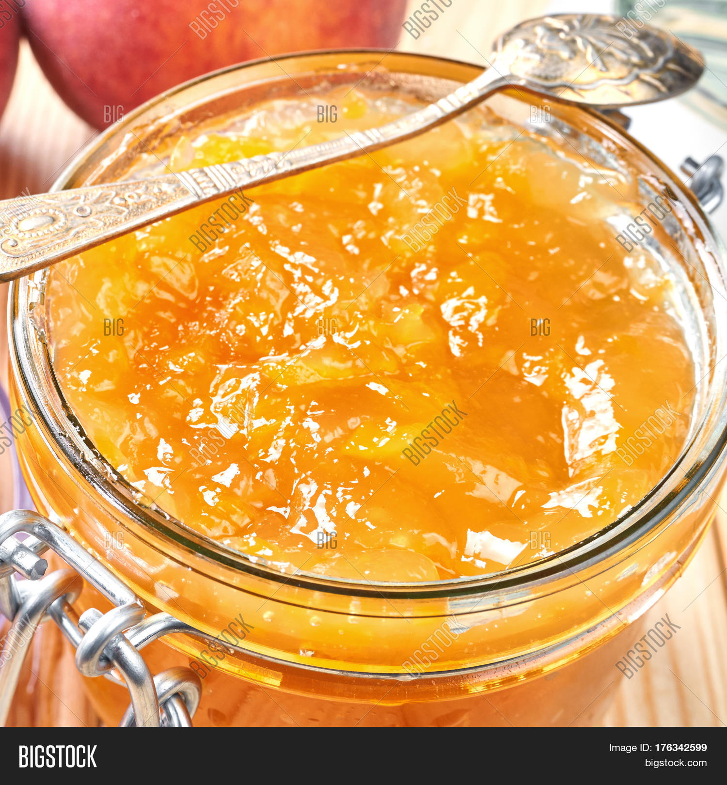 Peach Jam Jar. Image & Photo (Free Trial) | Bigstock
