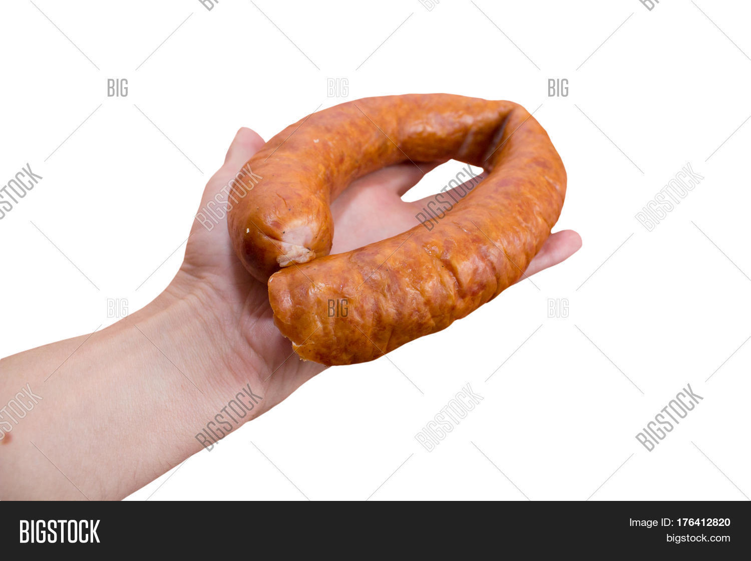 Sausage On Hand Image & Photo (Free Trial) | Bigstock