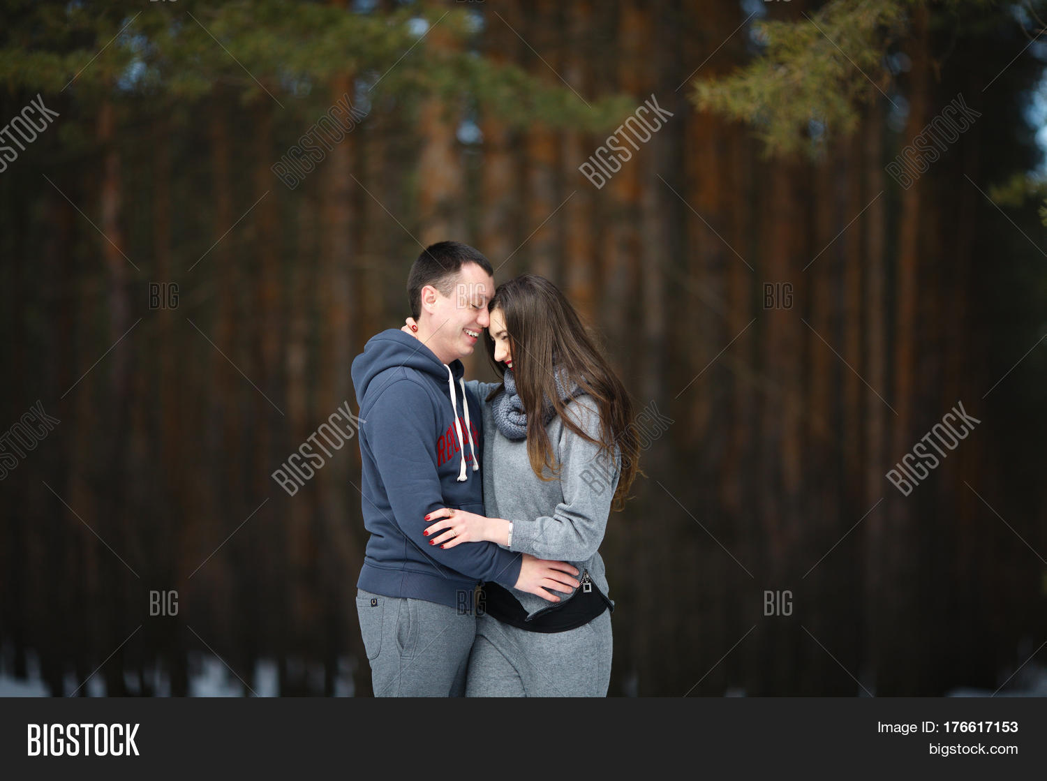 Winter Snow Couple Image & Photo (Free Trial) | Bigstock
