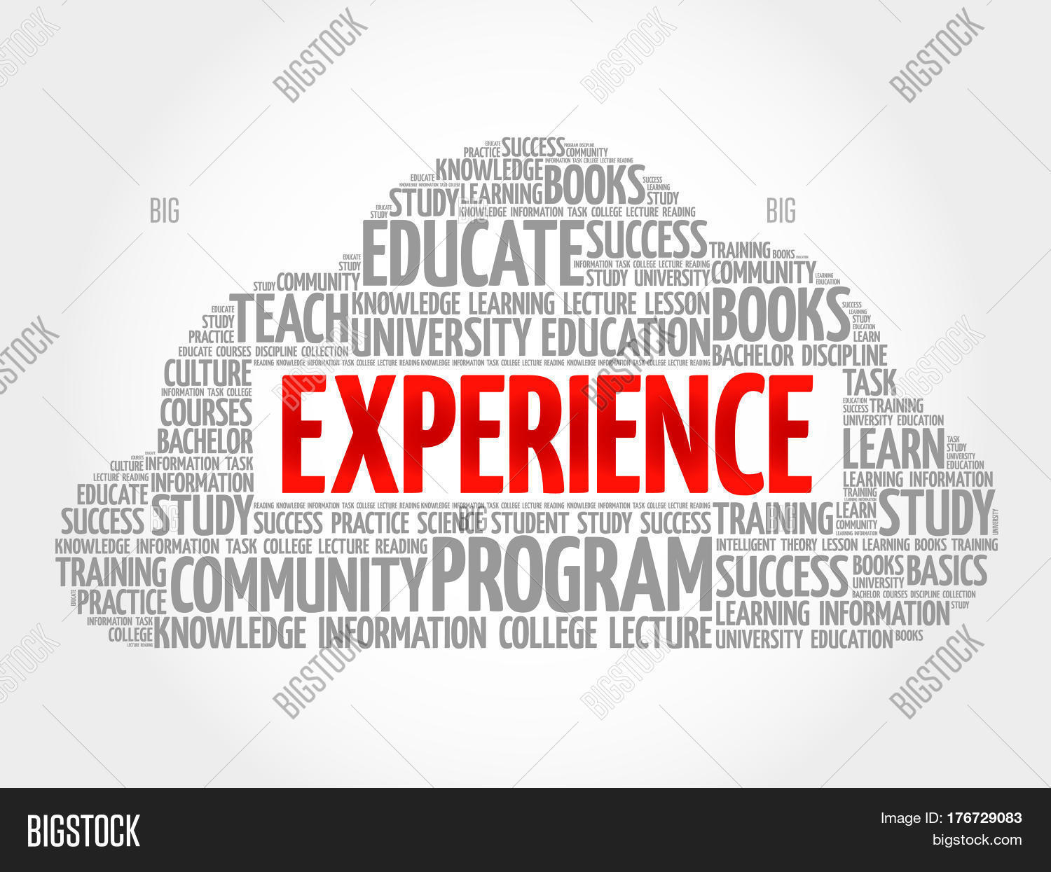 Experience Word Cloud Image & Photo (Free Trial) | Bigstock