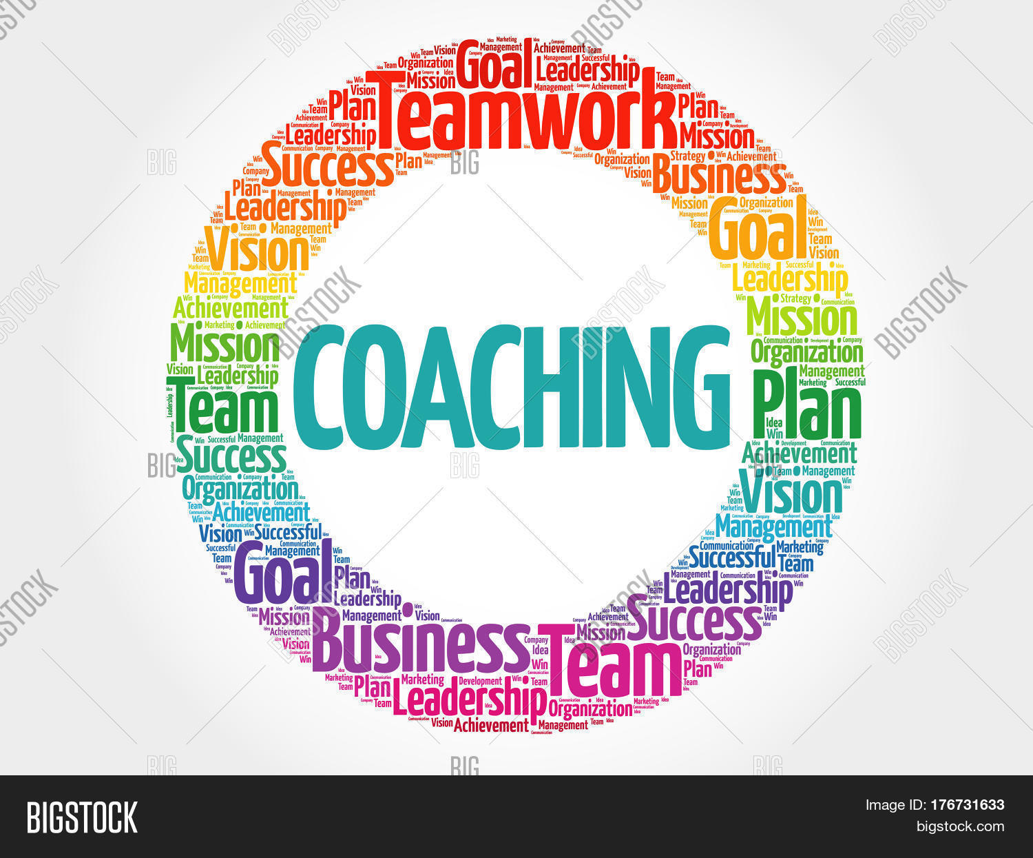 Coaching Circle Word Image & Photo (Free Trial) | Bigstock