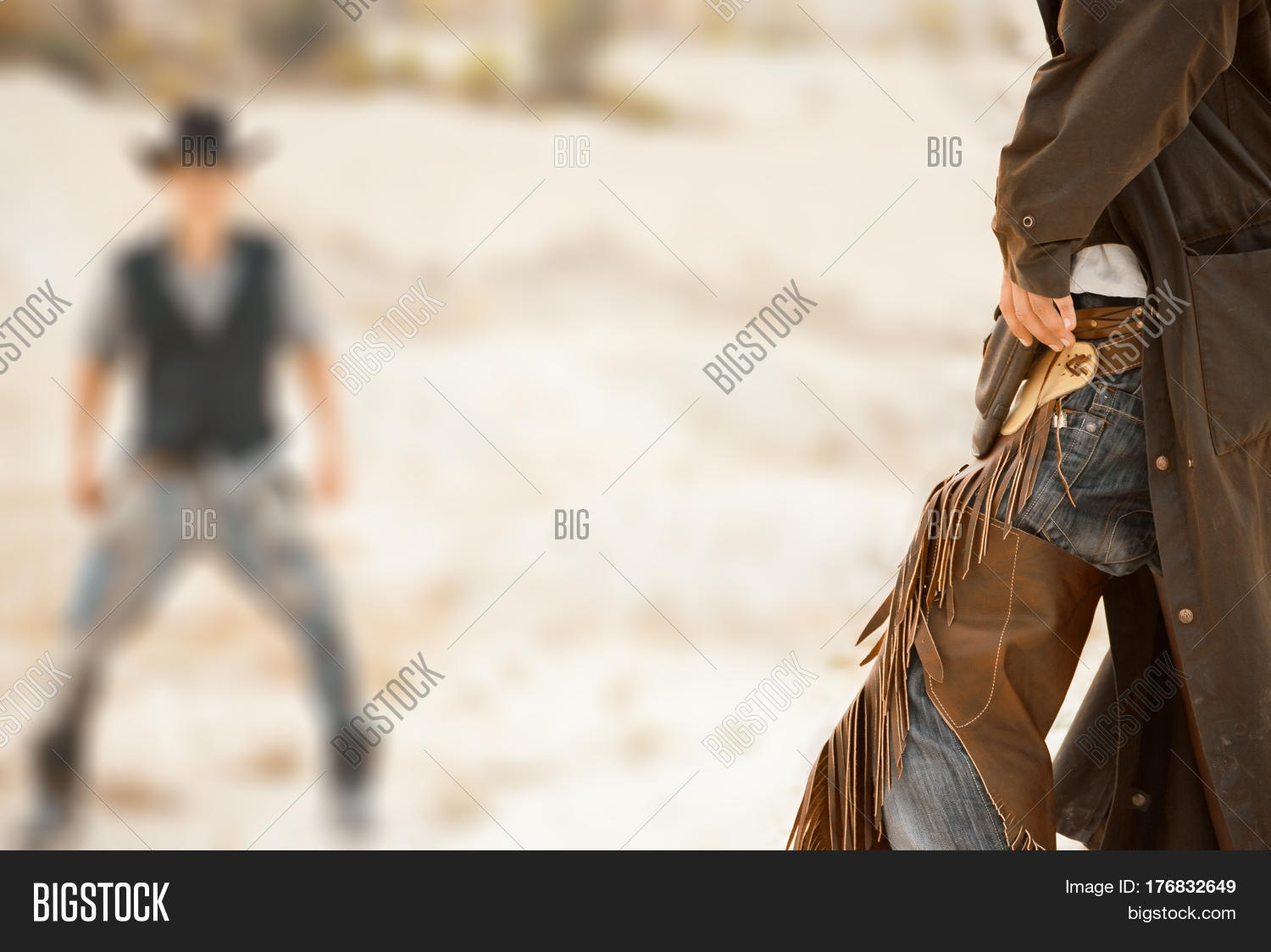 Duel Between Cowboys. Image & Photo (Free Trial) | Bigstock