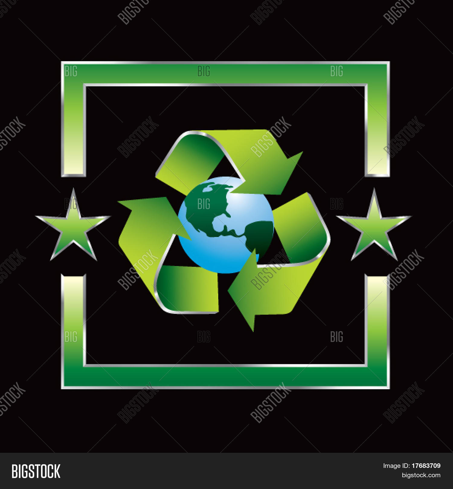Recycle Symbol Around Vector & Photo (Free Trial) | Bigstock