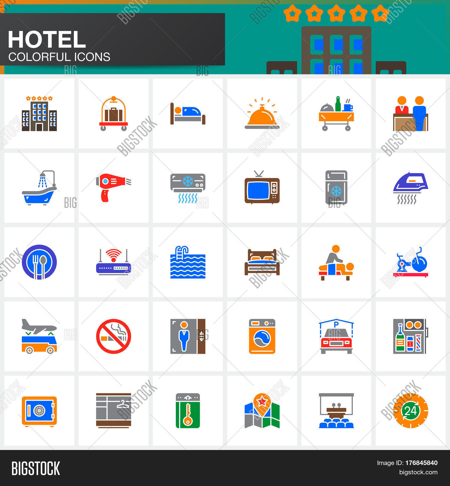 Hotel Services Vector & Photo (Free Trial) | Bigstock