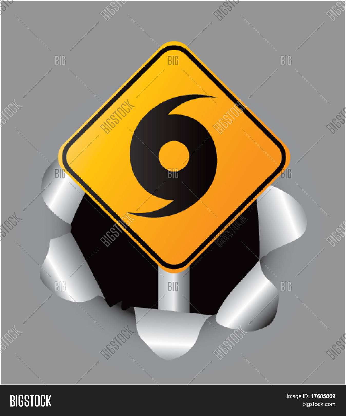 Hurricane Warning Vector & Photo (Free Trial) | Bigstock