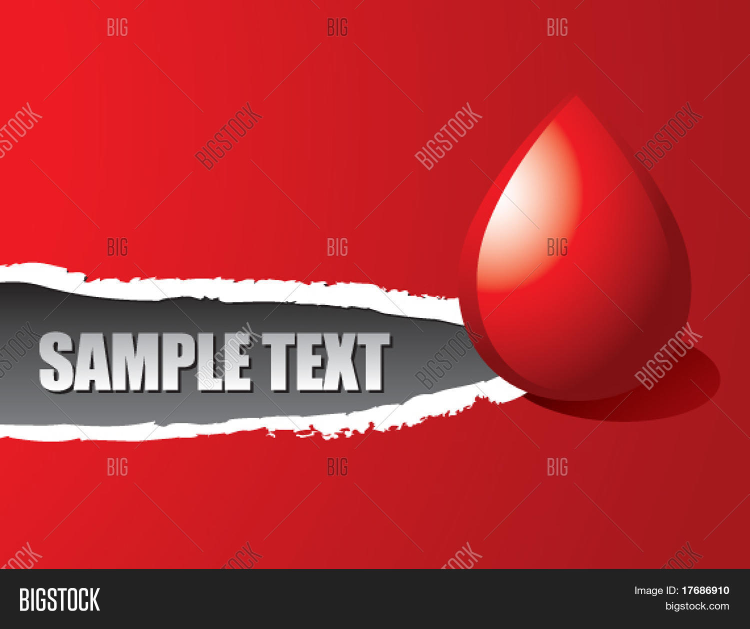Blood Droplet On Vector & Photo (Free Trial) | Bigstock
