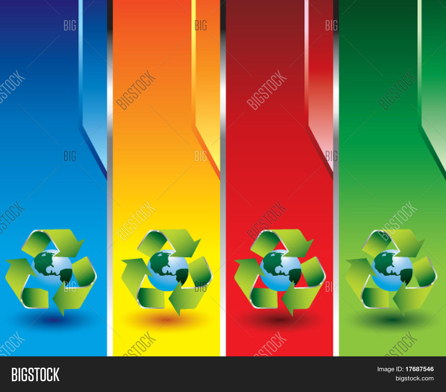 Recycle Symbol Around Vector & Photo (Free Trial) | Bigstock