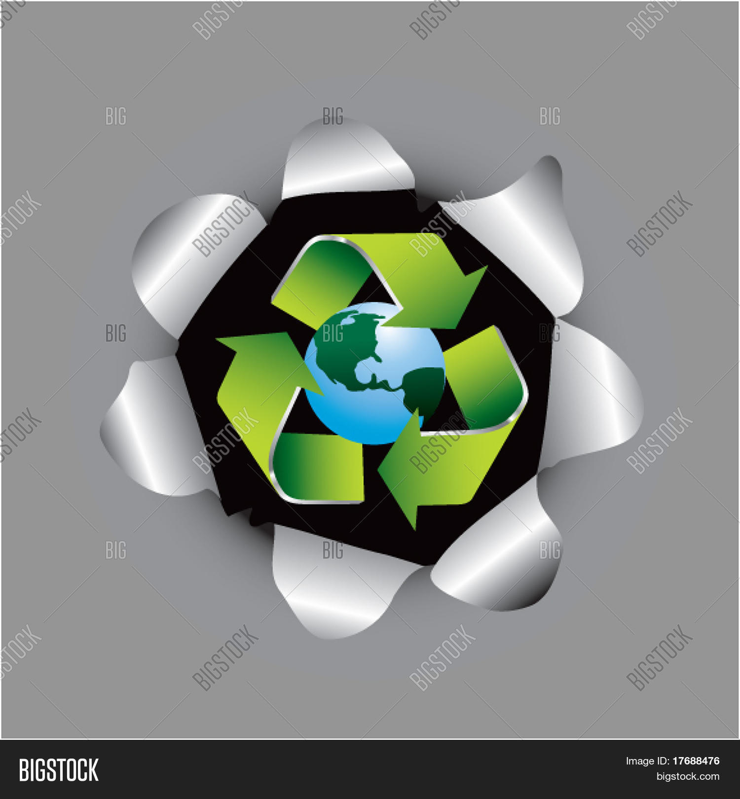 Green Recycle Symbol Vector & Photo (Free Trial) | Bigstock