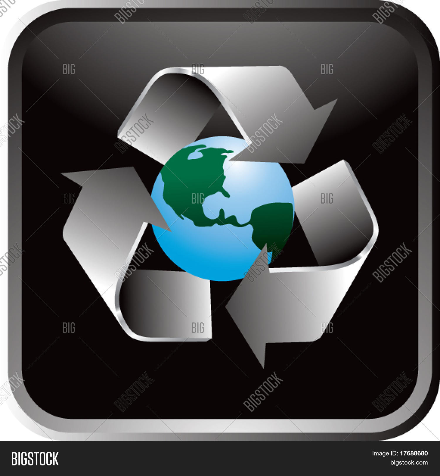 Recycle Symbol Around Vector & Photo (Free Trial) | Bigstock
