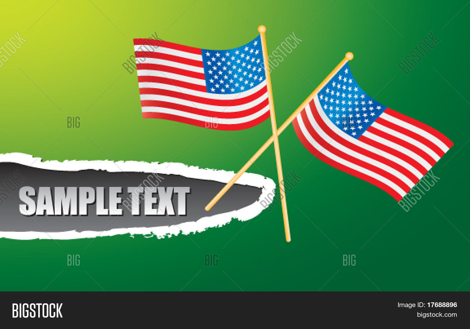 American Flags On Vector & Photo (Free Trial) | Bigstock