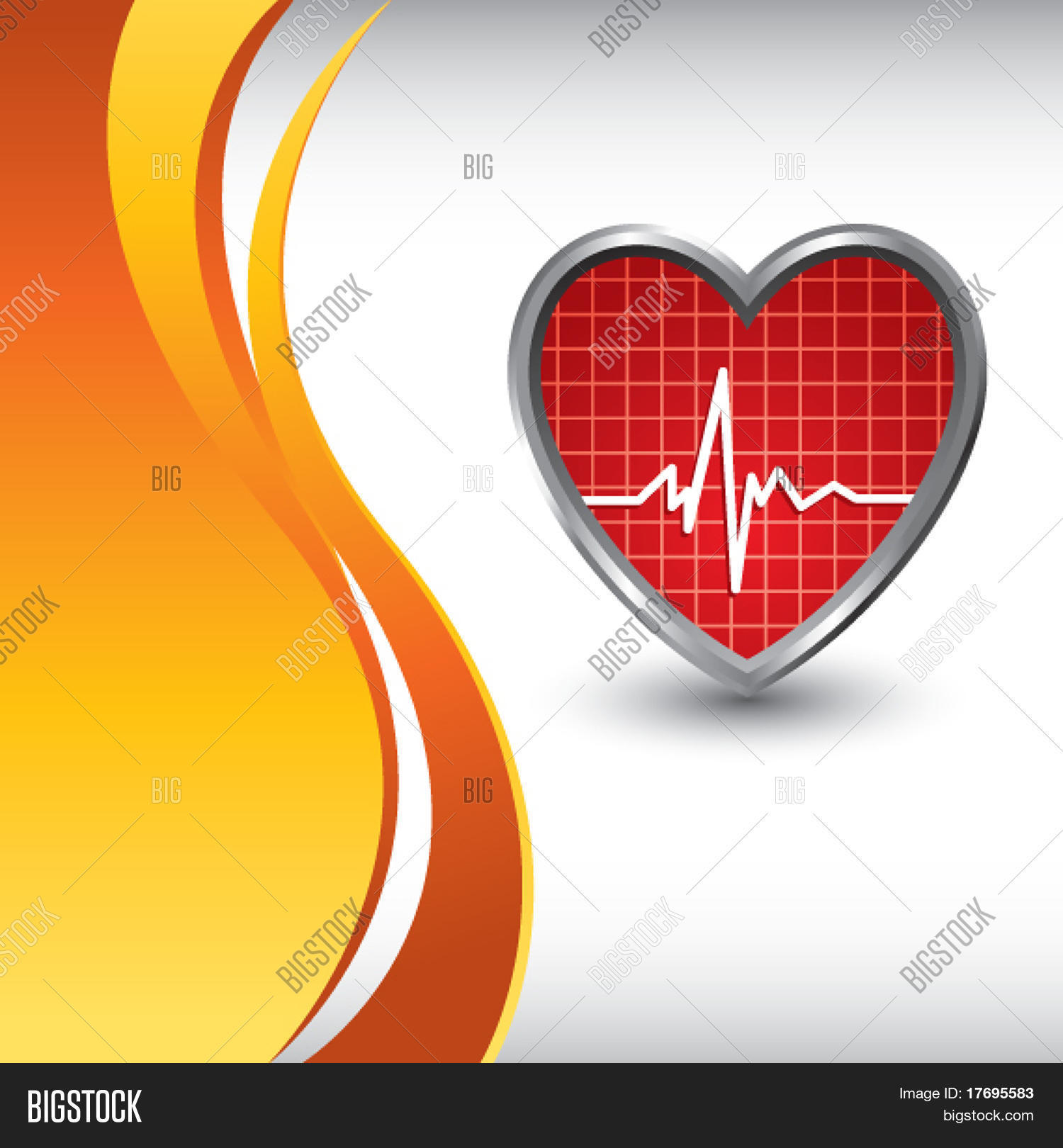 Heart Beat On Vector & Photo (Free Trial) | Bigstock