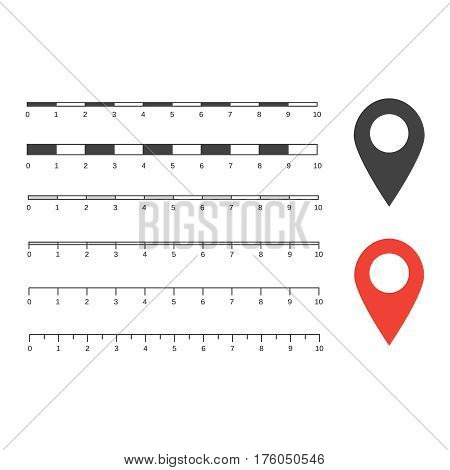 Vector Map Scales Vector & Photo (Free Trial) | Bigstock