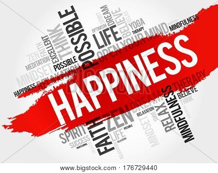 Happiness Word Cloud Image & Photo (Free Trial) | Bigstock